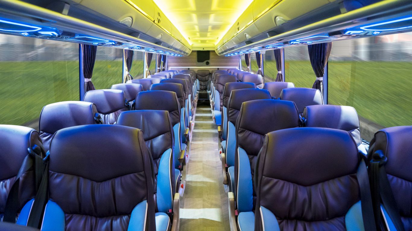 What is Inside a Charter Bus? - Miami Luxury Limo